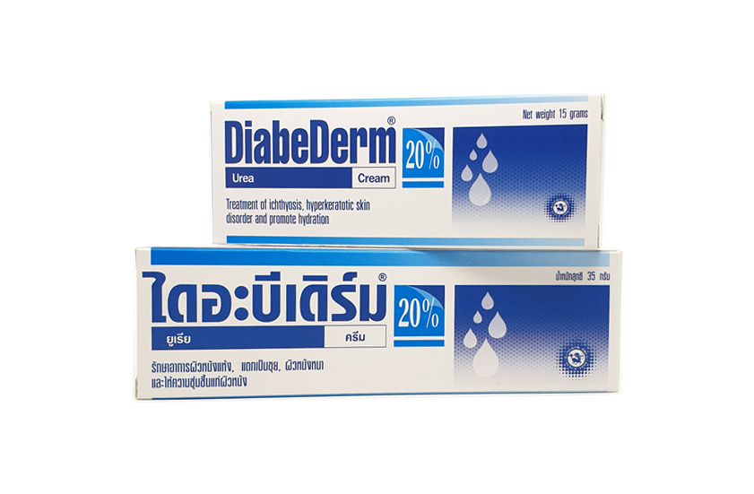 แท้ (พร้อมส่ง) Diabederm ครีมทาผิวแห้ง Urea Cream 10% 20% ขนาด 35 กรัม ...