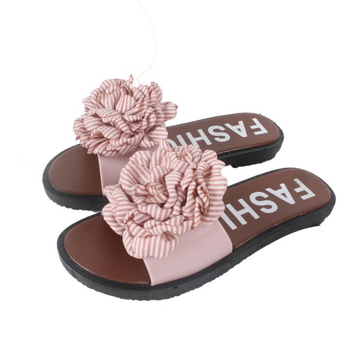 ลดราคาพิเศษ????แฟชั่นใหม่รองเท้าแตะของผู้หญิงSH035 ติดดอกไม้ ใส่สบาย ...