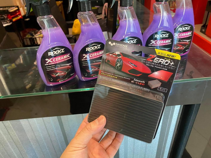 ส่งฟรี ROCKZ X CERAMIC สเปรย์เคลือบแก้วสูตรใหม่ Extra ผ้าไมโครไฟเบอร์ ...