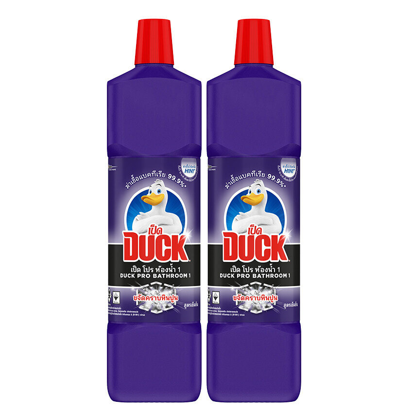 Duck Pro เป็ด โปร น้ำยาทำความสะอาดห้องน้ำ 900 มล.(ทั้งหมด 2 ชิ้น ...