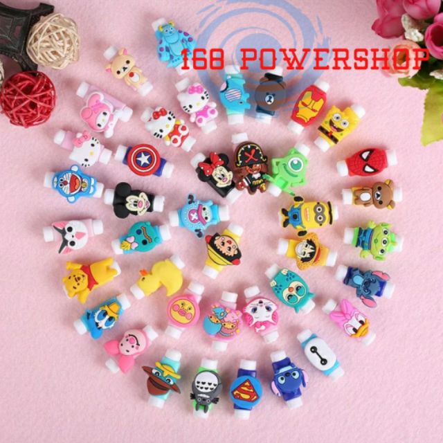 ตัวล็อคสายชาร์จ ตัวถนอมสายชาร์จ Cable Bite ลายการ์ตูนน่ารักๆ - BudAbbott - ThaiPick