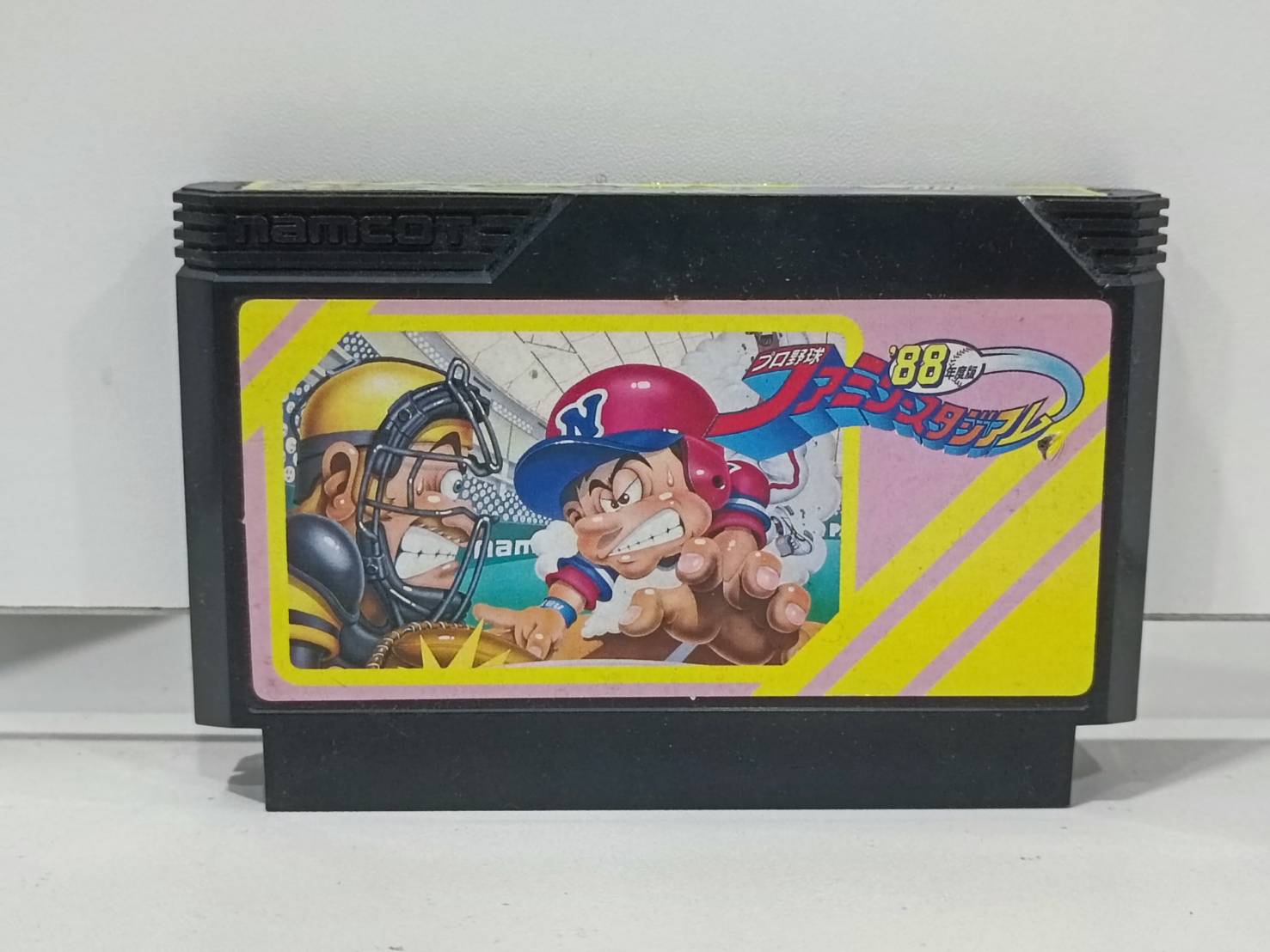 GAME 1แผ่นเกมส์(F12C5) NAMCOT FAMICOM BASEBALL FAMILY STADIUM ‘88 ...