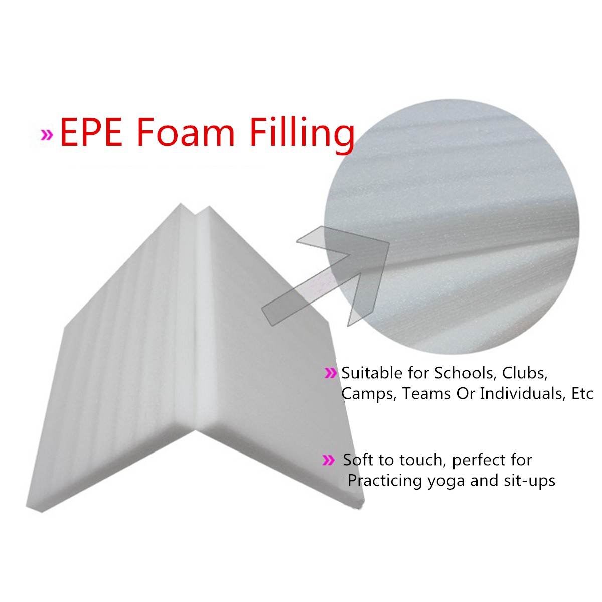 120x10cm Foldable Pole Dancing Protect Mat Round Yoga Mats Indoor Gym ...