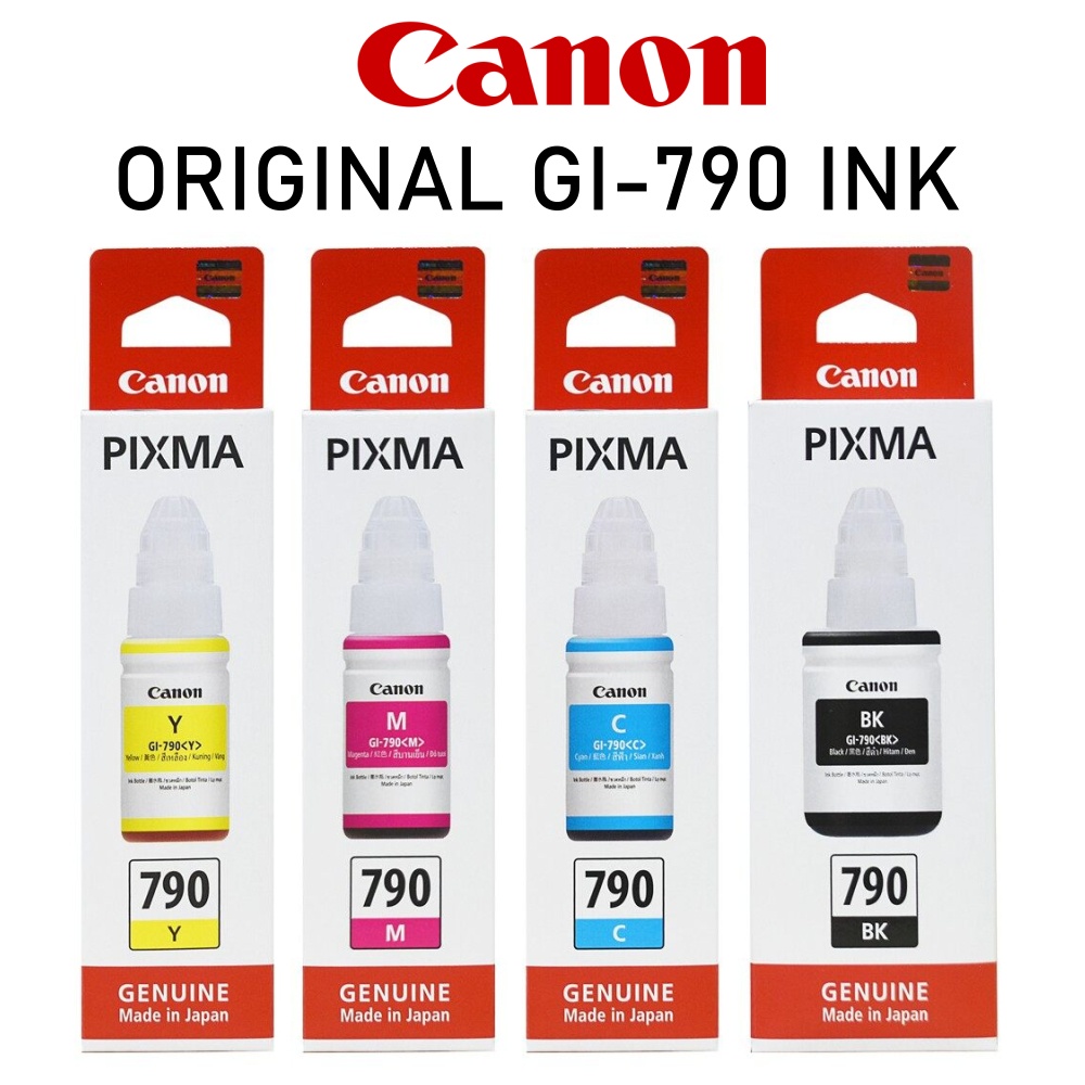 Canon inkinkjet GI790 BKCMY nobox แคนนอน ink หมึกอิงค์เจ็ท 4สี CMYK สี ...