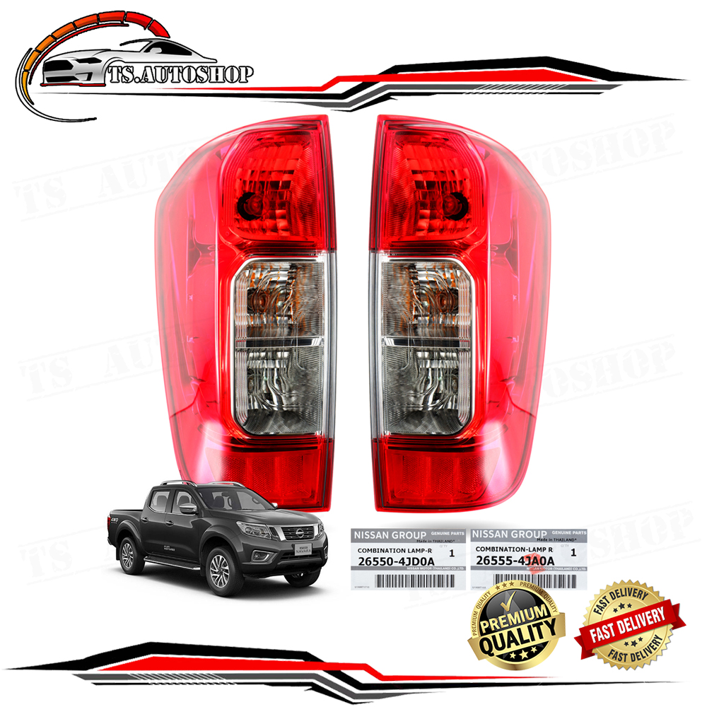 ไฟท้าย+หลอด ข้าง Lh+Rh แท้ Nissan D23 Navara Np300 ขนาด 43x32x1 จำนวน 2 ...