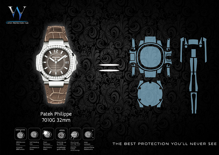ฟิล์มกันรอยนาฬิกา Watch Protection Film Pater Philippe 7010G 32mm ...