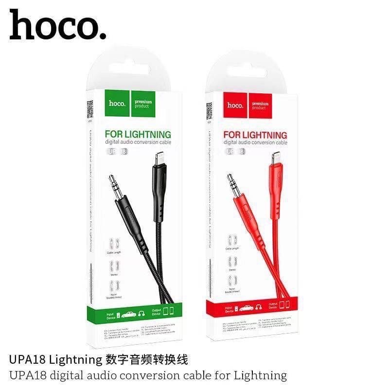 HOCO UPA18 สายแปลง IP เป็น AUX 3.5mm เล่นเพลงจากมือถือเข้าลำโพง/รถ/หู ...