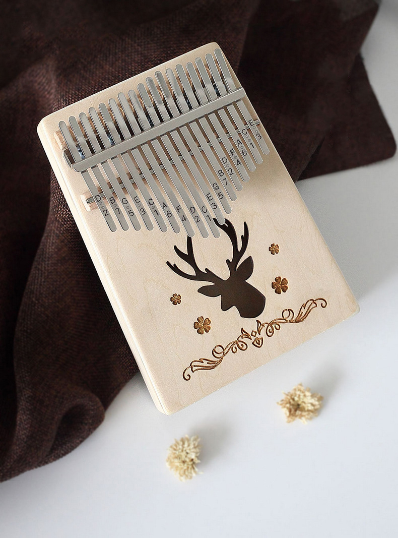 Kalimba 17 key นิ้วหัวแม่มือเปียโน Thumb Piano Spruce Musical ...