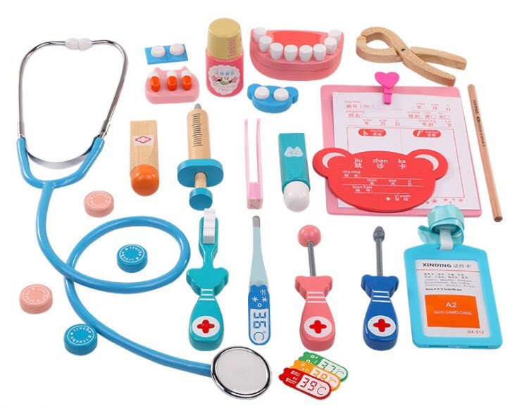 ชุดเครื่องมือหมอฟันงานไม้ Doctor'sToy Suit - PP KID SHOP - ThaiPick