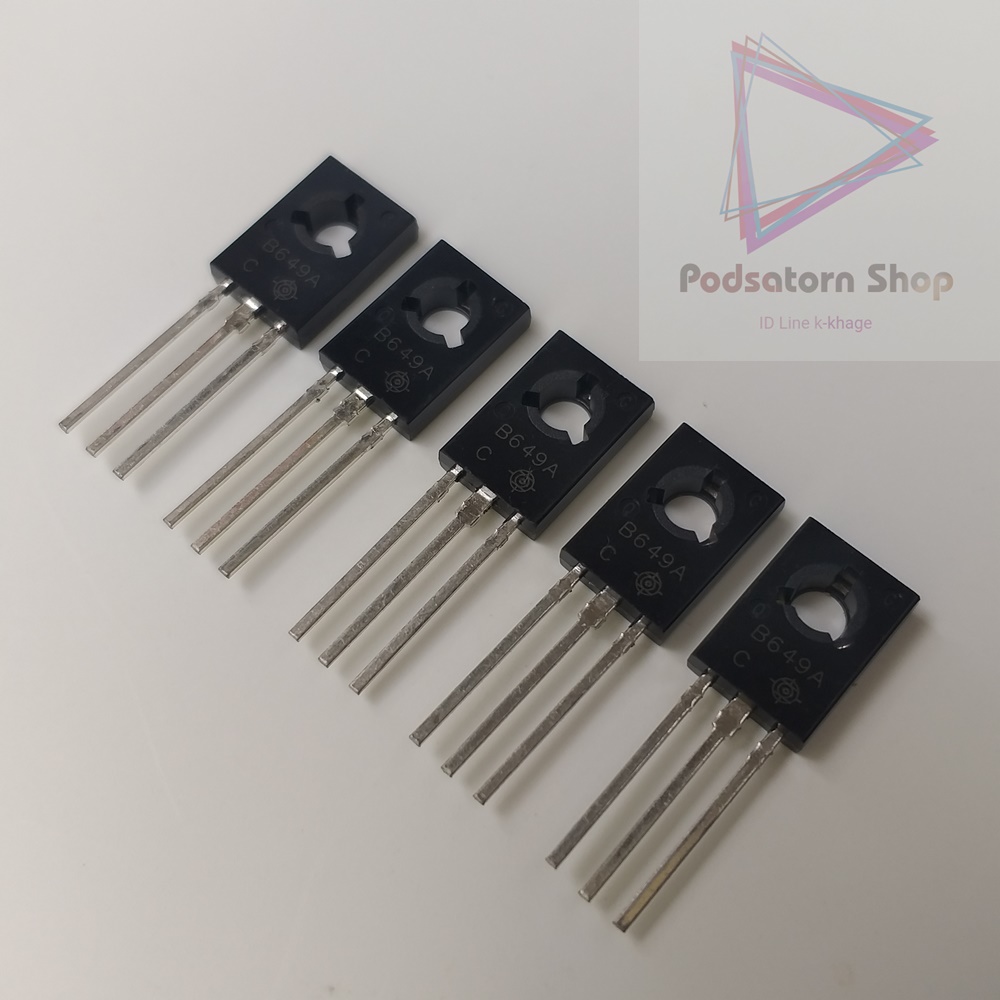 5Pcs B649A, B649, 2SB649A, 2SB649A PNP Transistor TO-126MOD จำนวน 5 ตัว ...
