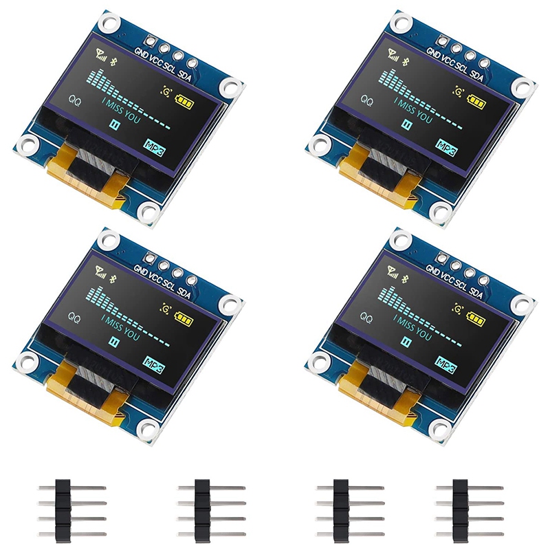 4Pcs OLED Display Module I2C IIC 128x64 0.96 Inch Display Module ...