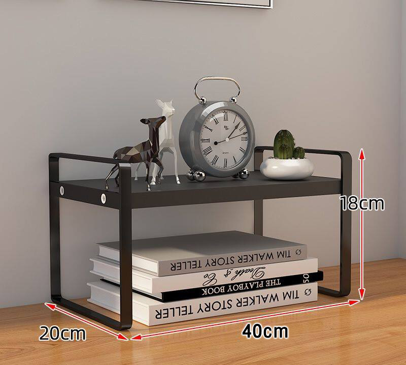 AIBG 2/3ชั้น ชั้นวางหนังสือ ชั้นวางของบนโต๊ะ ชั้นวางหนังสือบนโต๊ะ ขนาดเล็ก ชั้นวางหนังสือไม้ ...