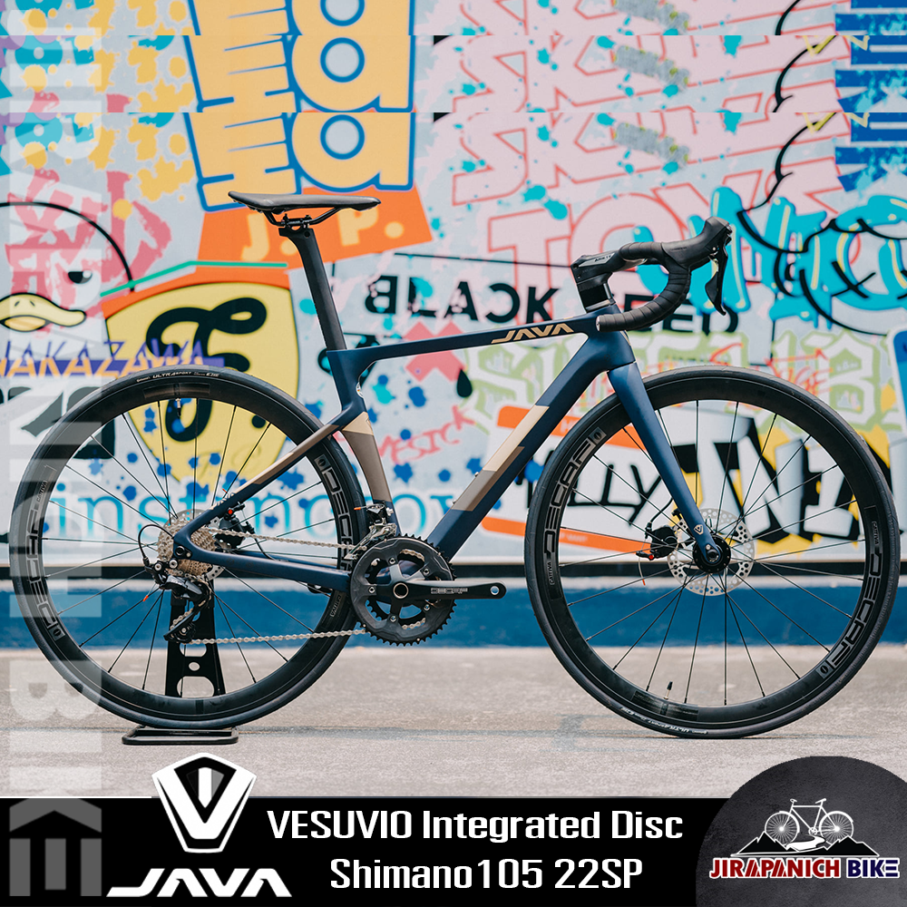 จักรยานเสือหมอบ JAVA รุ่น VESUVIO Integrated Disc (ตัวถังคาร์บอน,ชุดเกียร์ Shimano 105) | Lazada ...