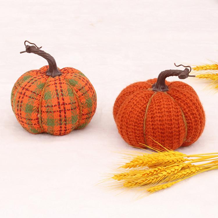 Fake Mini Pumpkins PP Cotton Fabric Artificial Pumpkins Rustic Pumpkin ...