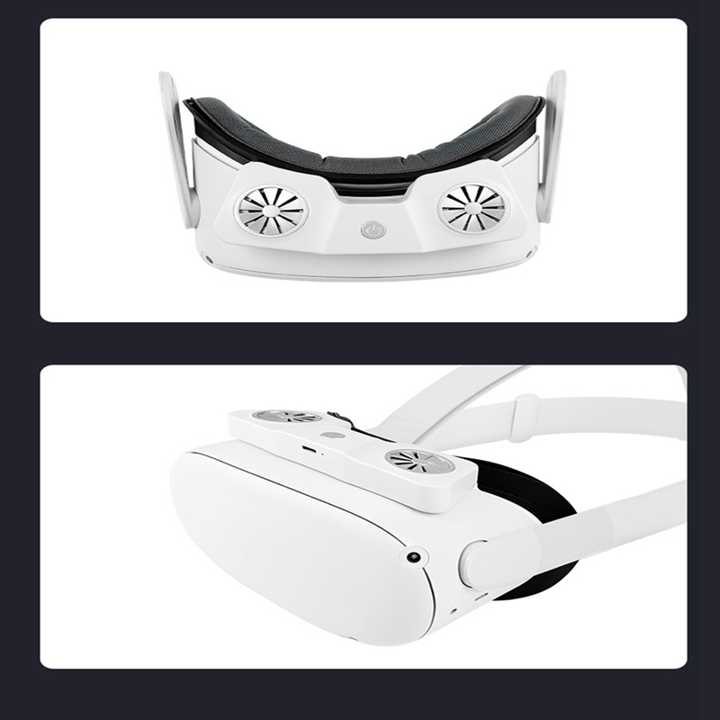 Dual Fan Air Circulation Mask for Oculus Quest 2 Active Air Fan No Fog ...