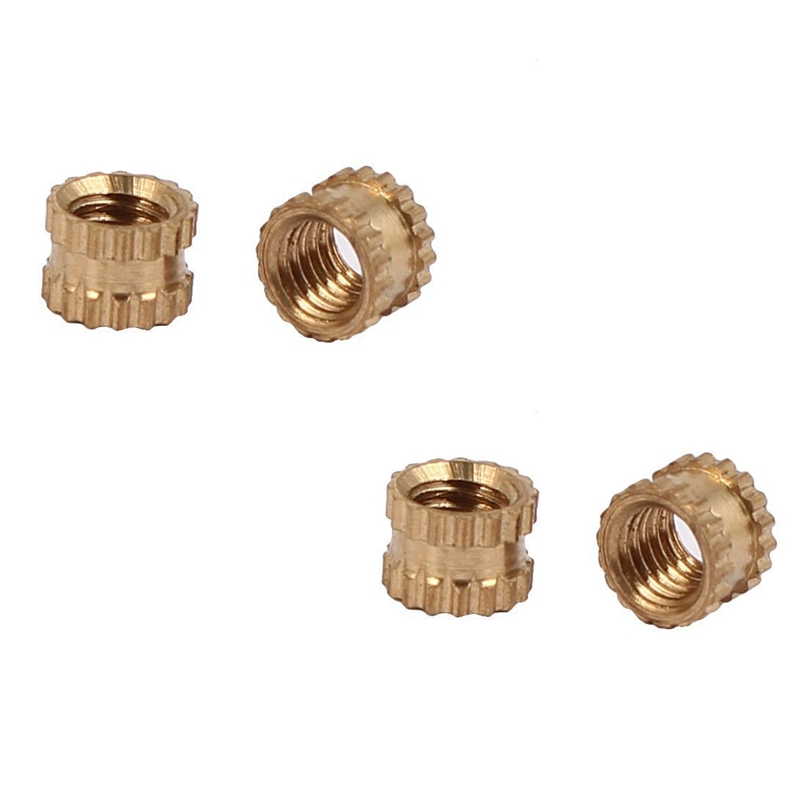 120Pcs Female Thread Brass Knurled Threaded Insert Embedment Nuts ...