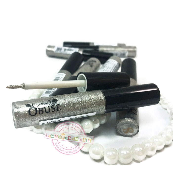 No.08 OB-1110 อายไลน์เนอร์กลิสเตอร์ Obuse Shine Eyeliner - Mercury ...