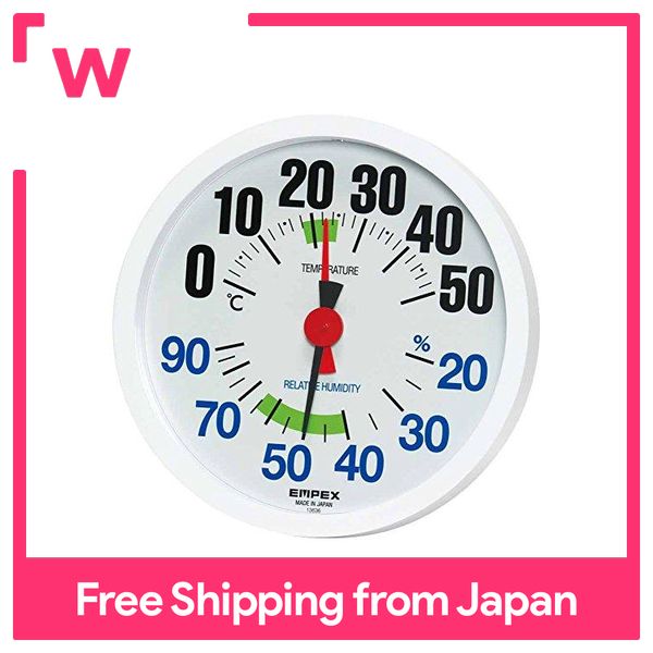 Empex Meteorological Meter อุณหภูมิ/เครื่องวัดความชื้น Lucido ติดผนังสี ...