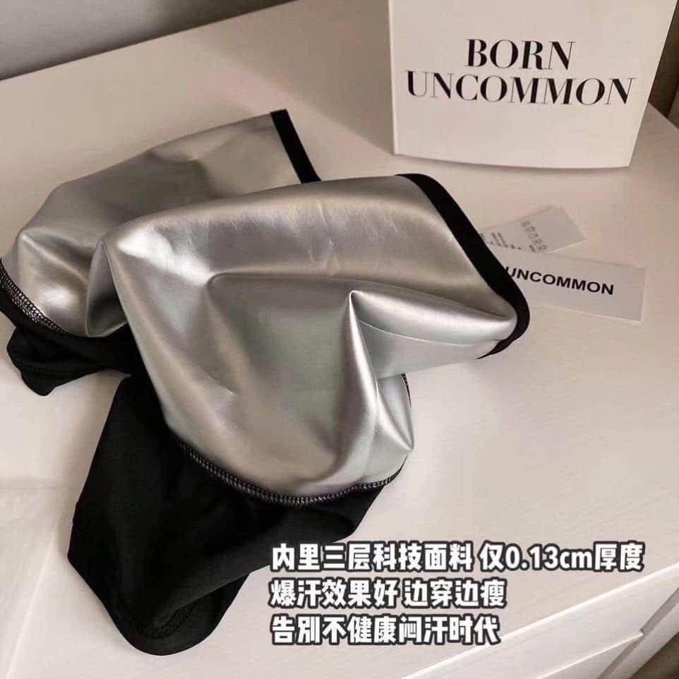 ♀Born Uncommonชุดรีดไขมันลดพุง กางเกงเรียกเหงื่อ ชุดวิ่งออกกำลังกายโยคะ ...