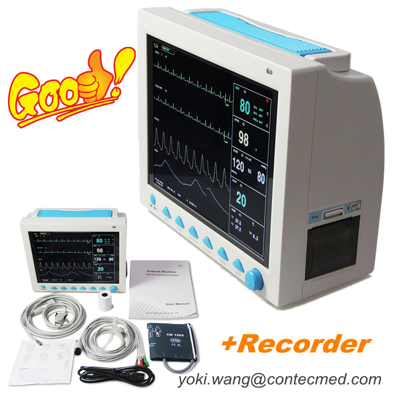 CONTEC CMS8000 Patient Monitor Vital Signs Monitor ECG,NIBP,SPO2,PR ...