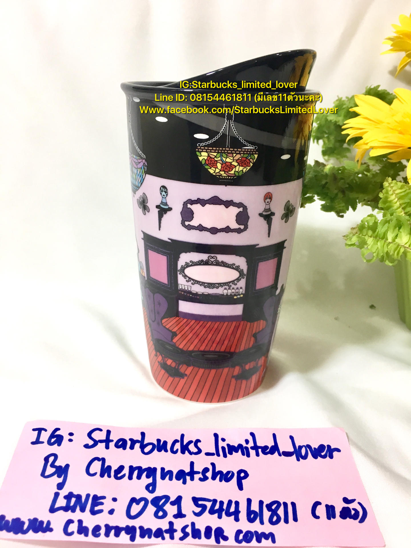 💯แก้วสตาร์บัคส์หายาก Starbucks X Anna Sui 2015 Limited Collection ...