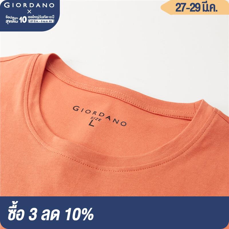 GIORDANO Women T-Shirts Summer Short Sleeve Smile Face Print T-Shirts ...