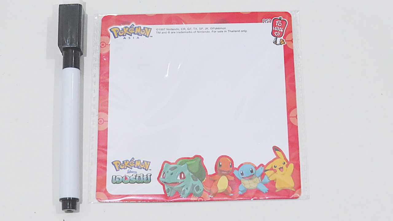 ของสะสม Pokemon Whiteboard ไวท์บอร์ดลายโปเกมอน โอเดนย่า ครบชุด5แบบ ...