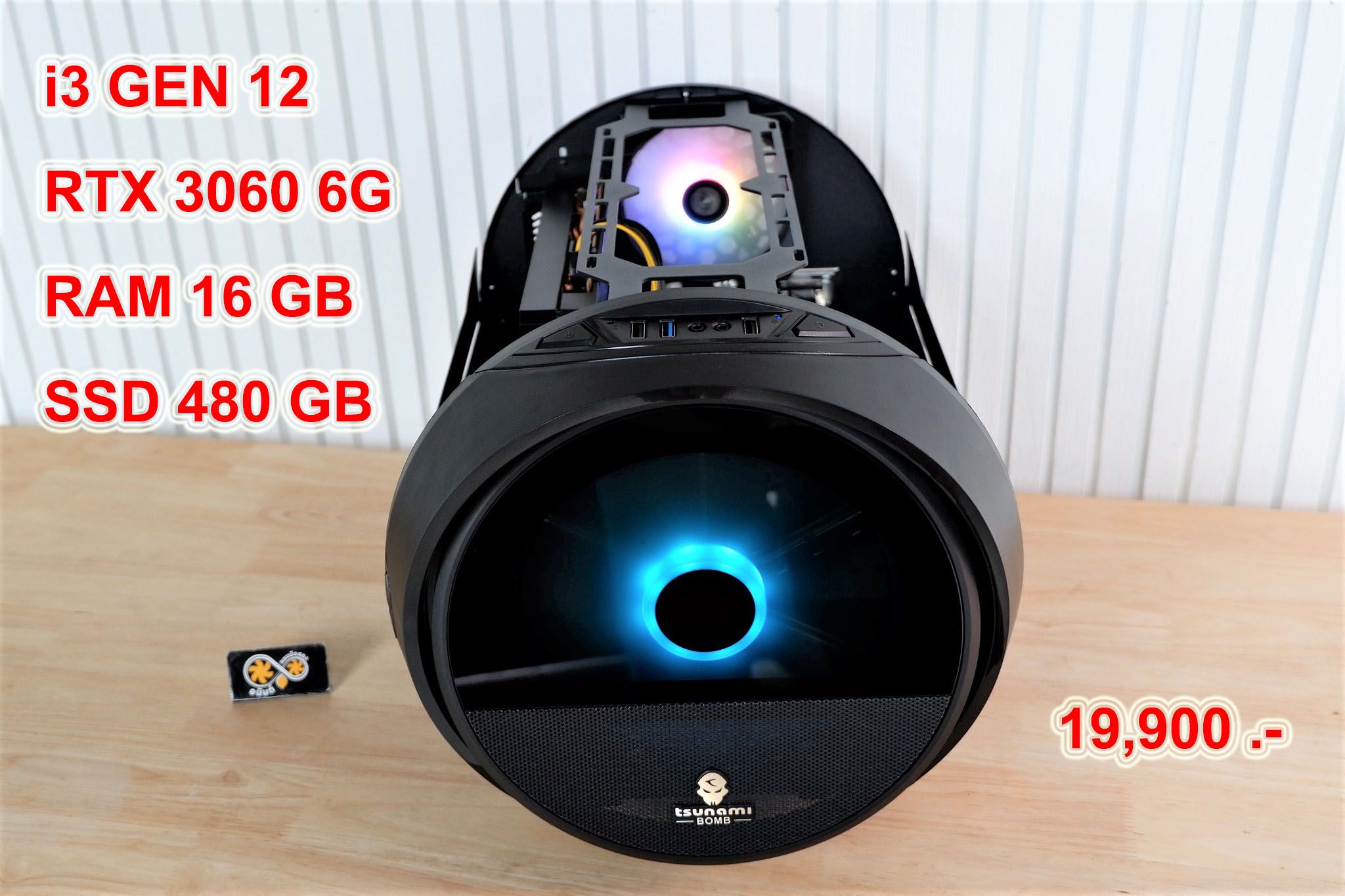 TSUNAMI BOMB Core i3 GEN 12 + RTX 3060 | Lazada.co.th