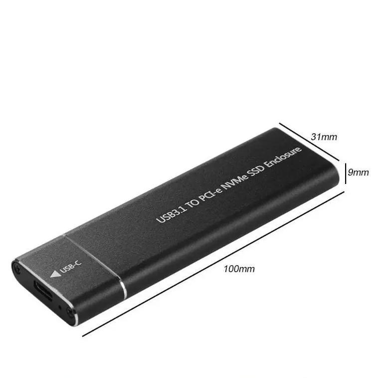 NVme solid-state hard disk box m2 mobile hard disk box M.2 NGFF dual-protocol sata external USB3 ...