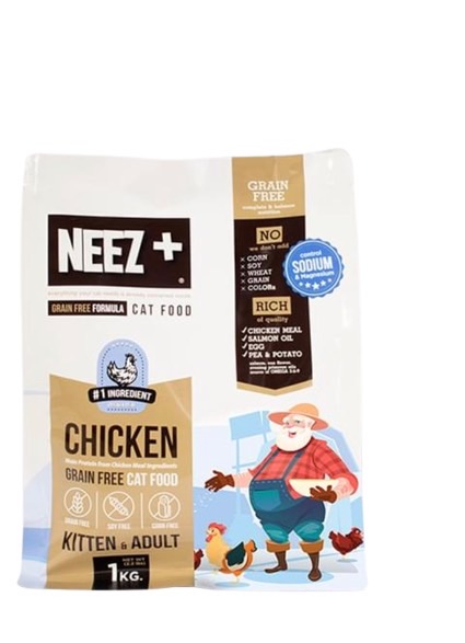 อาหารแมว Neez plus นีซพลัส เกรนฟรี NEEZ+ โฮลิสติก อาหารแมวเกรดพรีเมียม ...