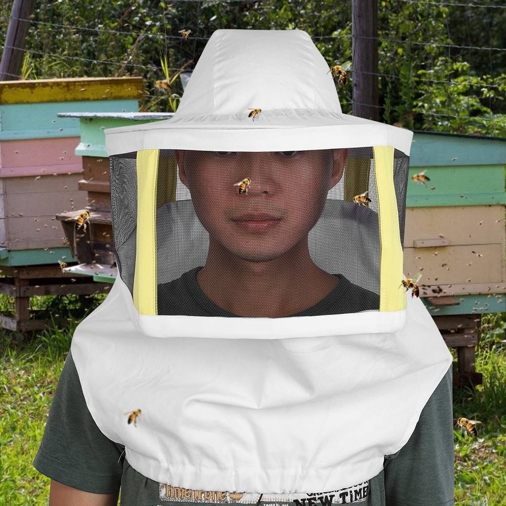 ป้องกันการเลี้ยงผึ้งหมวก Veil ป้องกันผึ้งสุทธิหมวก Apiculture อุปกรณ์เลี้ยงผึ้งเครื่องมือ - I ...