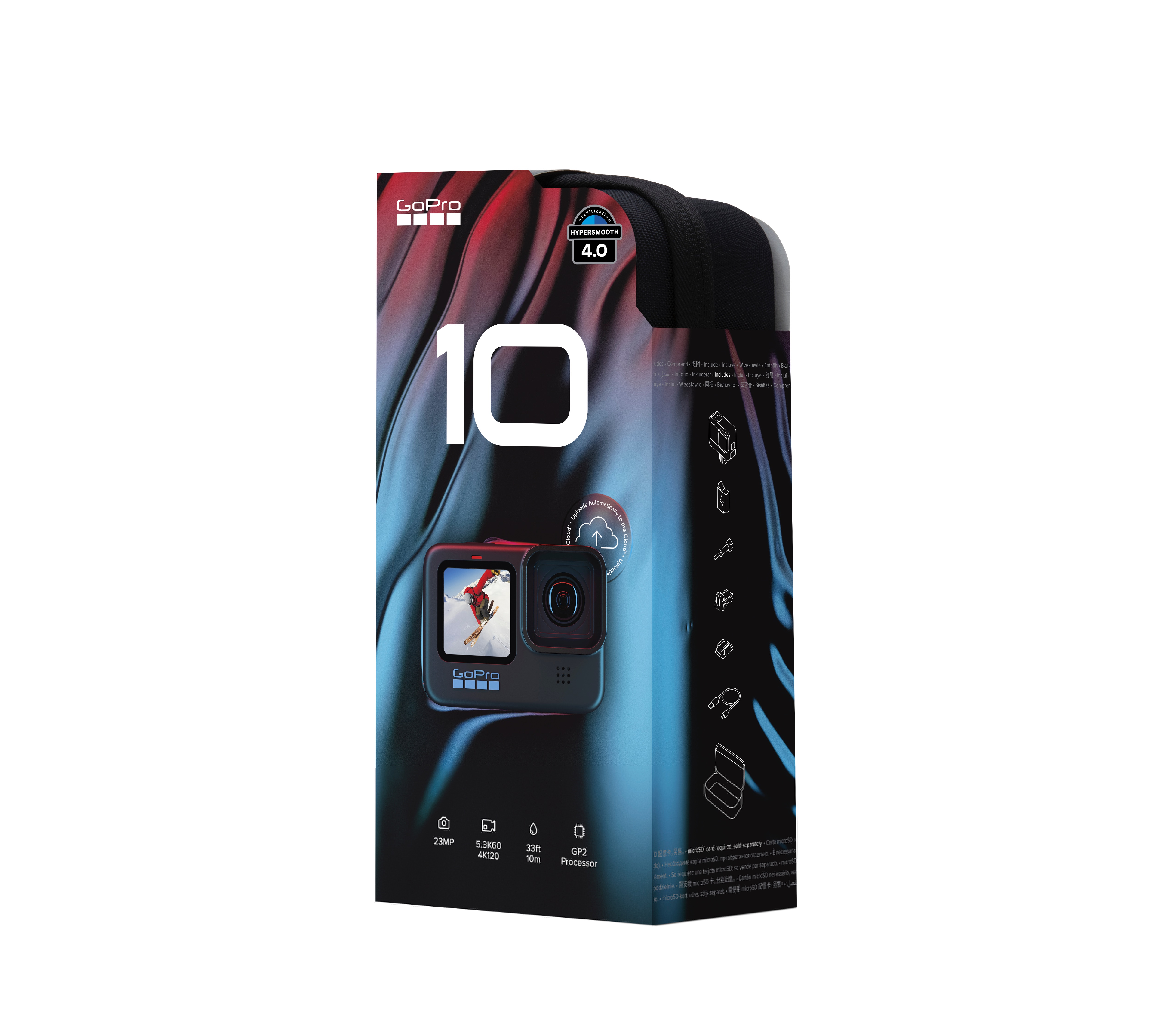 จะถึงในอีก 3-5 วัน GoPro HERO10สีดำ5.3K วิดีโอและ23MP ภาพถ่าย GP2โปรเซสเซอร์ Hypersmooth 4.0 รับ ...
