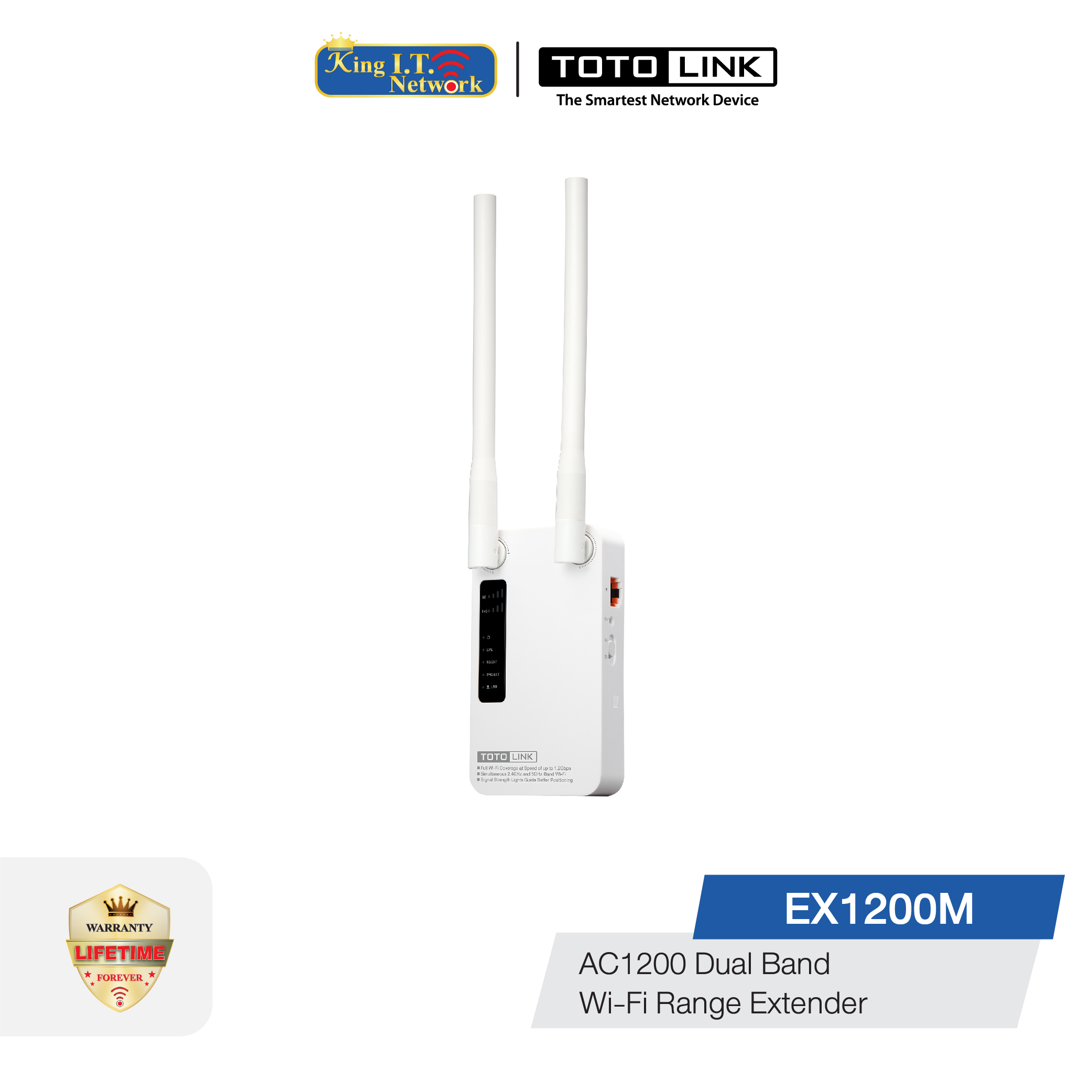 TOTOLINK EX1200M AC1200 Wi-Fi Range Extender Dual Band - KING I.T ...