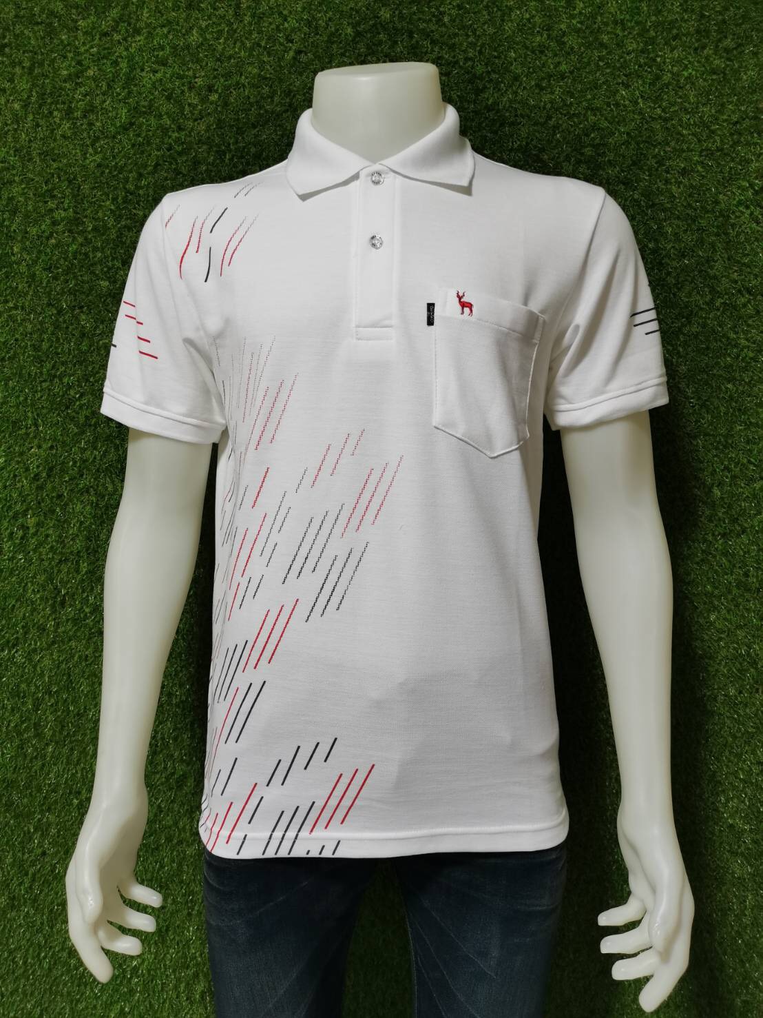 เสื้อโปโล GEEKO พิมพ์ลายผู้ชาย แบรนด์ตรากวางแท้ - GEEKO&POLO เสื้อโปโลตรากวาง - ThaiPick