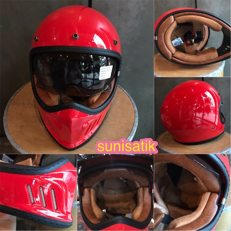 NSP หมวกกันน็อค วินเทจ เท่ๆ Bilmola RX100 หลายสี หมวกกันน็อก หมวกนิรภัย ...