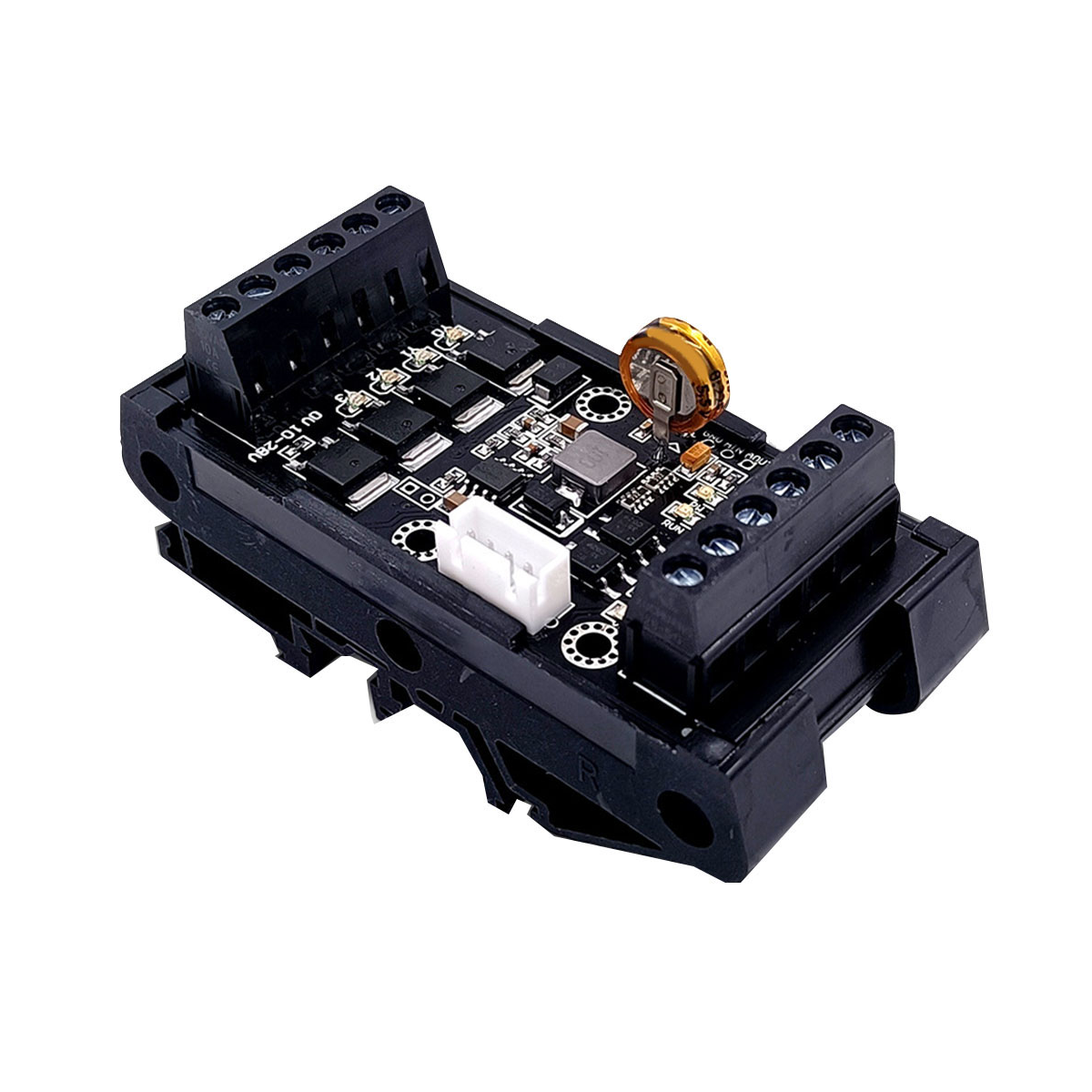 Fx1n 10mt Plc Industrial Control Board Case Plc Module Analog Input Output With Guide Rail