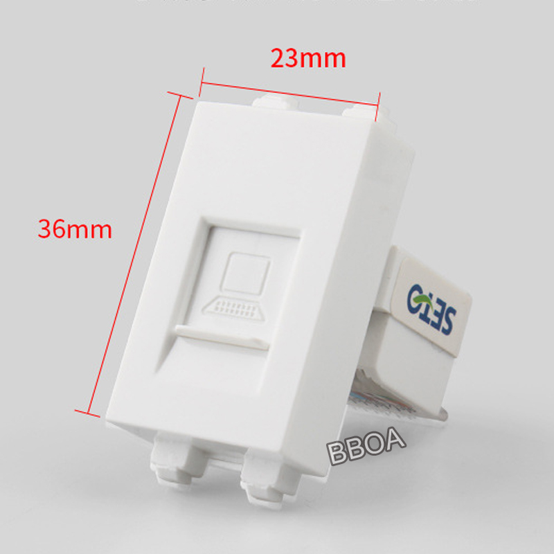 LAN ตัวเมีย มาใส่หน้ากาก Panasonic รุ่นใหม่ CAT5e CAT6 RJ45 SOCKET ...