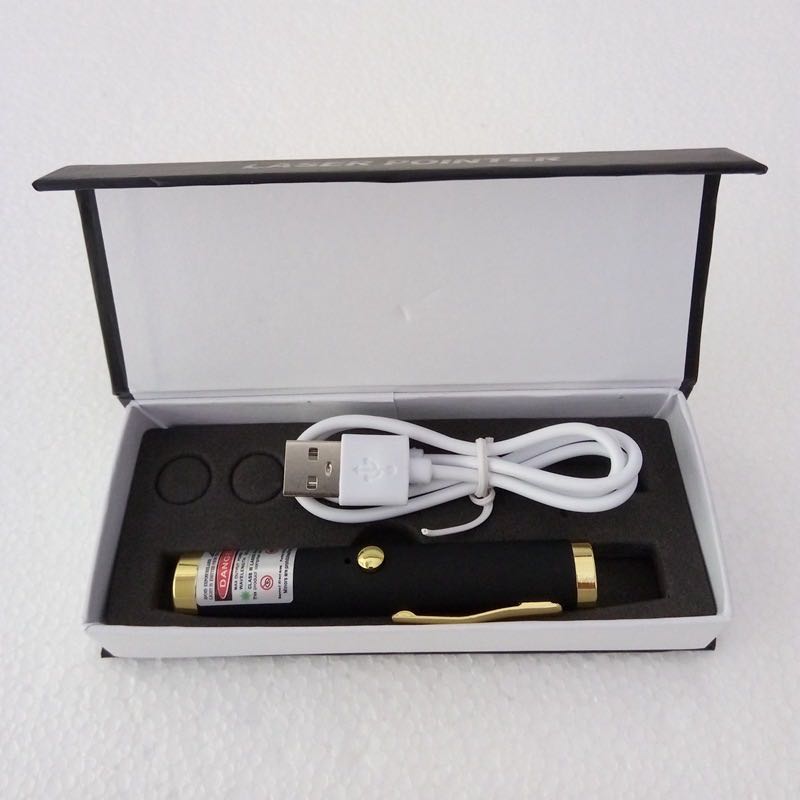 MiNi Green Laser Pointer เลเซอร์ พกพา ชาร์จบ้านได้ USB ได้ ลำแสงสีเขียว ...