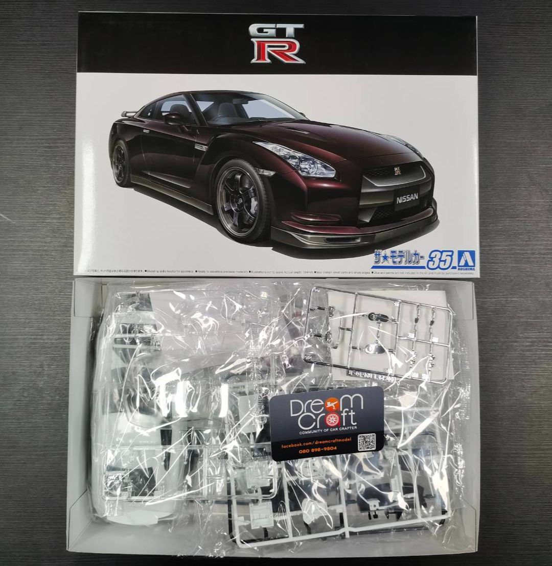 AOSHIMA 124 NISSAN R35 GT-R Spec-V 09 (โมเดลรถยนต์ Model DreamCraft) - Dream Craft model - ThaiPick