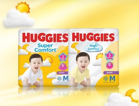 [ 1 แพ็ค รวมส่ง 263 บาท ] Huggies Magic Comfort Pants Diapers แพมเพิส ...