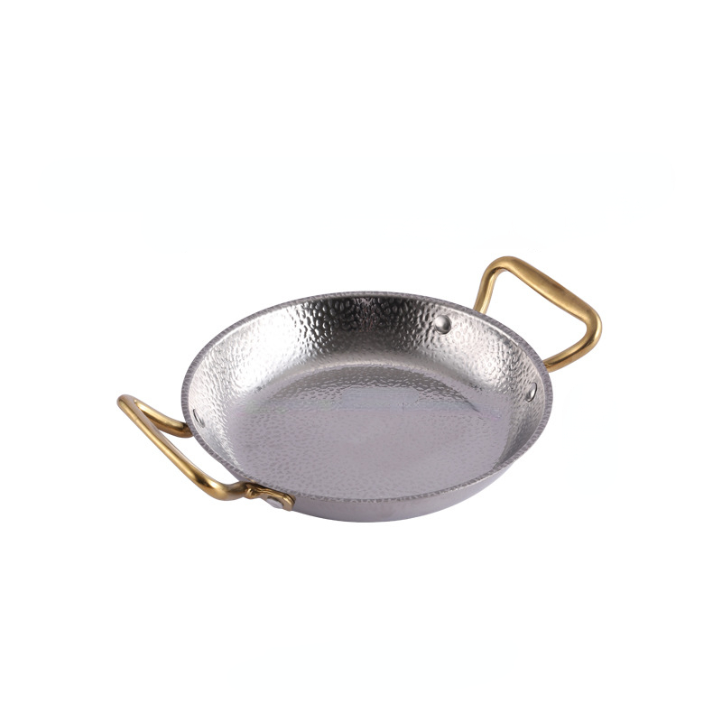 Stainless Steel Spanish Seafood Paella Pot Thickened Korean Fried ...