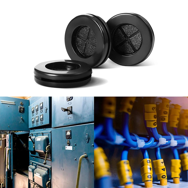 50 Pcs 1 Inch Double-Sided Rubber Grommet Wire Protection Grommets Plug ...