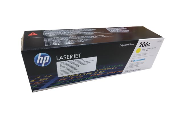 HP 206A Y (W2112A) ตลับหมึกโทนเนอร์ เหลือง ของแท้ Yellow Original ...