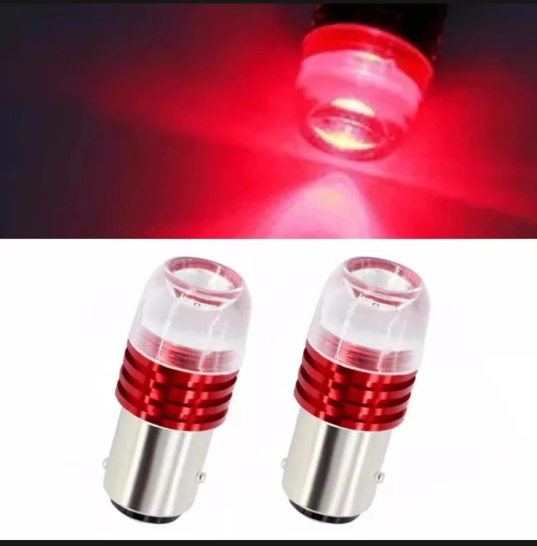 ไฟเบรคกระพริบ ไฟท้ายกระพริบ 24 โวลท์รถยนต์ขั้ว2จุด 1157 12w 24v สีแดง 1 ...