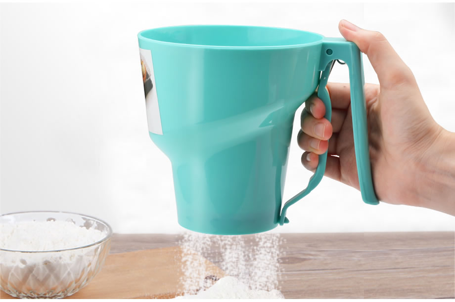 Large Capacity Flour Sifter Manual Shaker Sieve Cup Kitchen Baking ...
