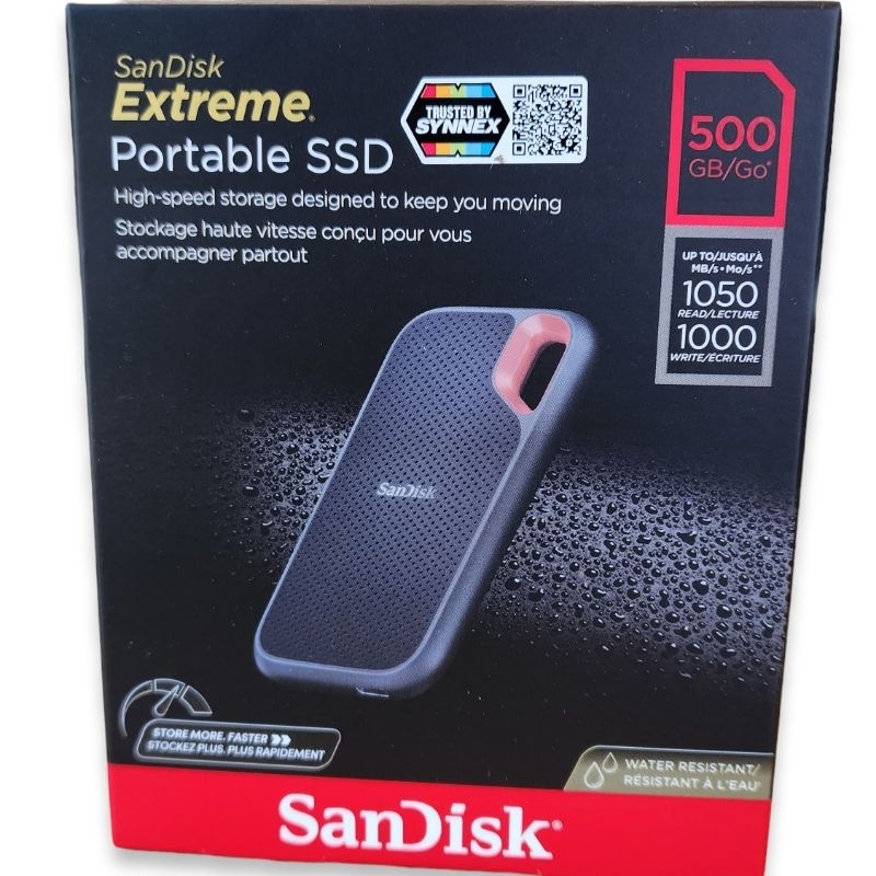 SanDisk Extreme Portable SSD V2 500GB (SDSSDE61-500G-G25) 1TB (SDSSDE61-1T00-G25) 1050MBs read ...