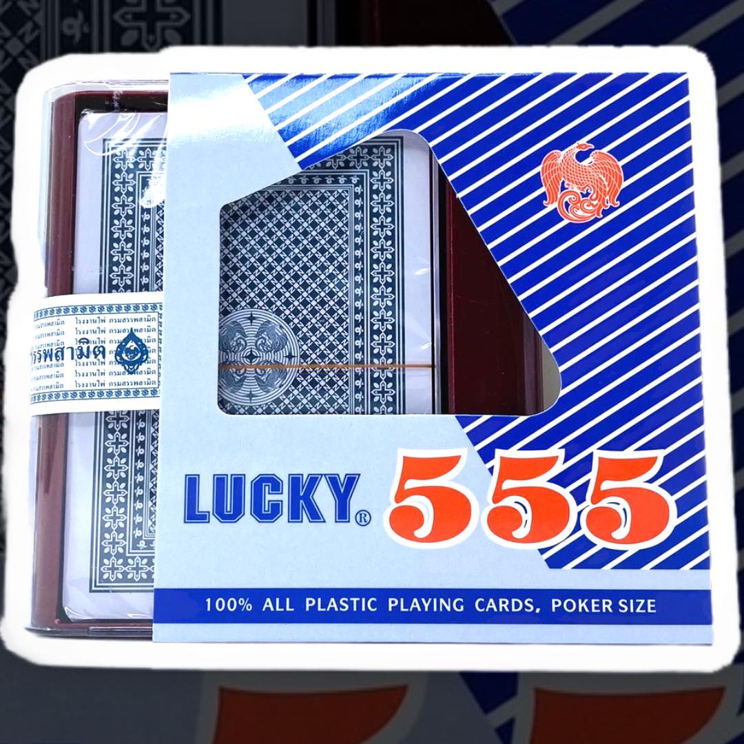 ไพ่ ตอง ห้า พลาสติก ( ไพ่ขอบทอง 555 ) Poker โป๊กเกอร์ ขนาดมาตรฐาน (แพ็ค ...