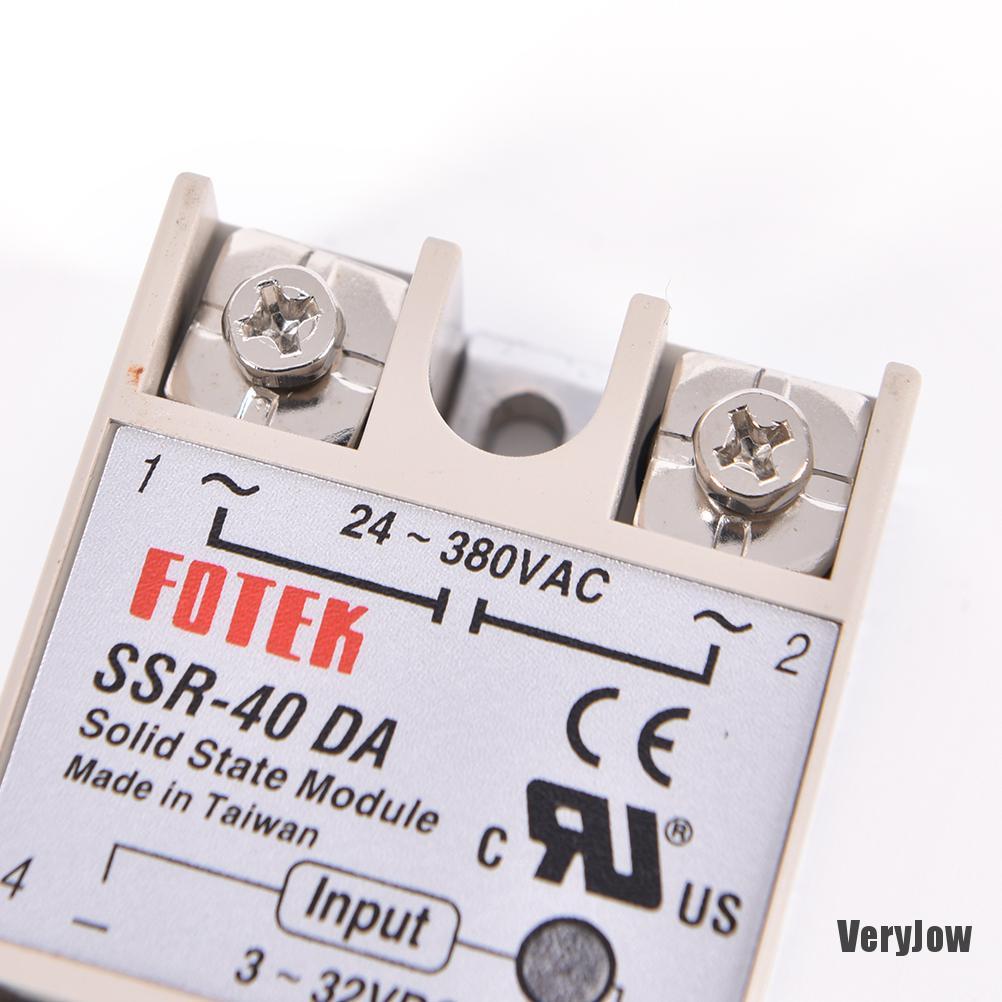 Industrial Solid State Relay SSR 40A with Flag SSR-40DA 40A DC control ...