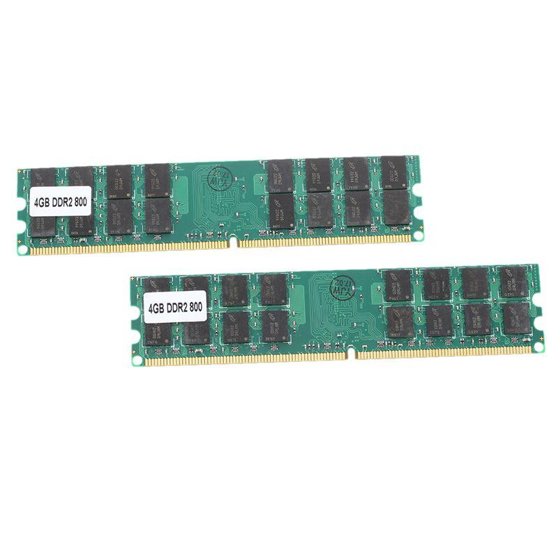 8G (2 x 4 G) Memory RAM DDR2 PC2-6400 800MHz Desktop non-ECC DIMM 240 ...