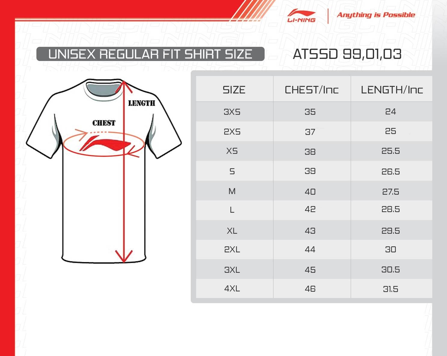 LI-NING เสื้อ รุ่น ATSSE03 BADMINTON T-SHIRT - Li-Ning Outlet Store ...